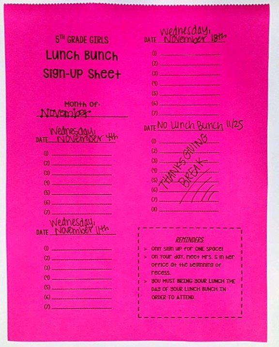 Lunch Bunch Overview