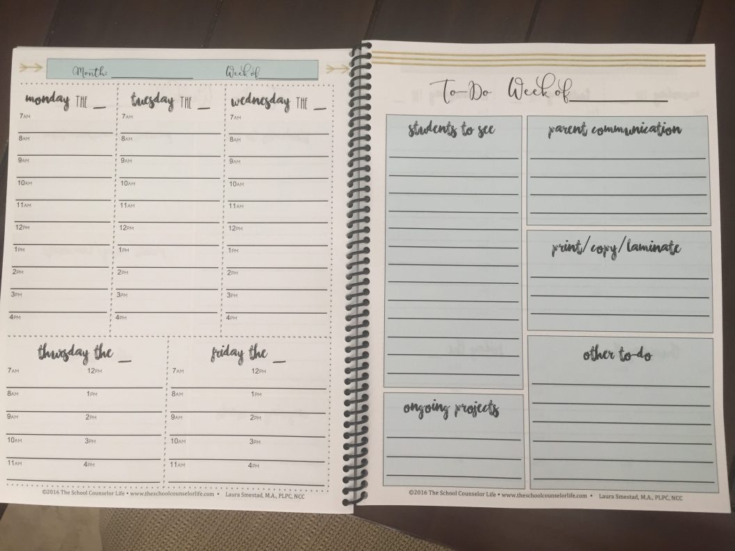 My Complete School Counselor Planner Book