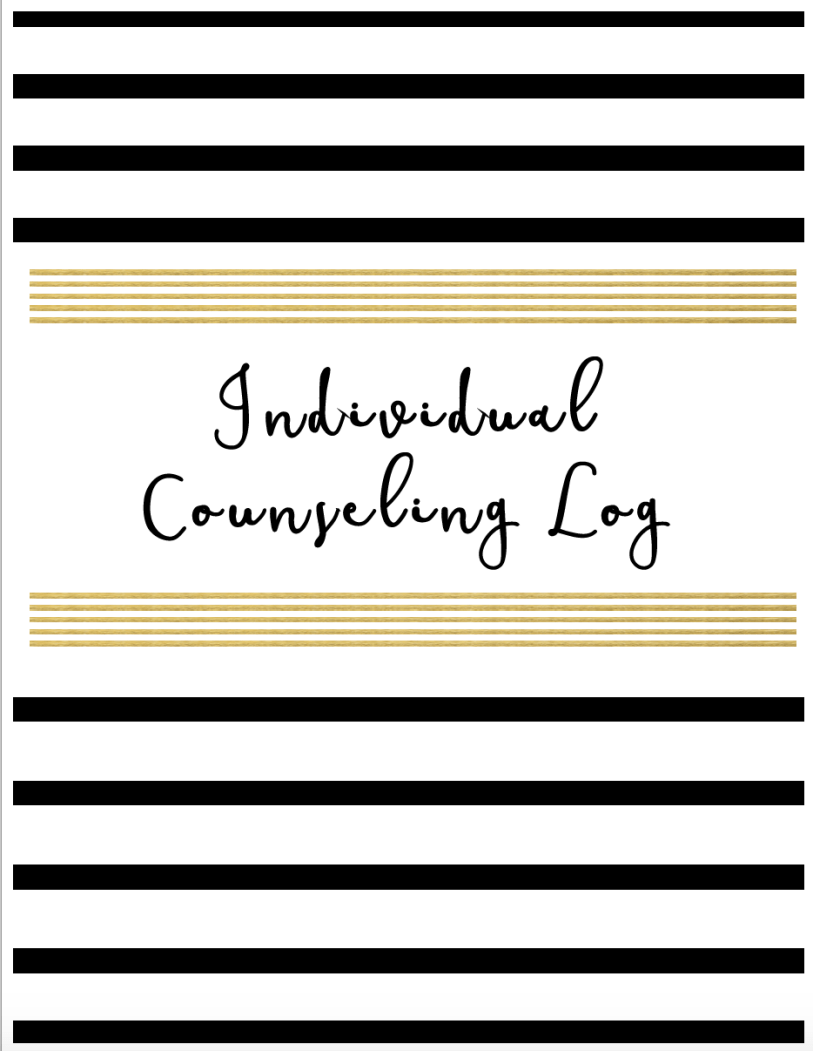 2017/2018 School Counseling Intern Binder